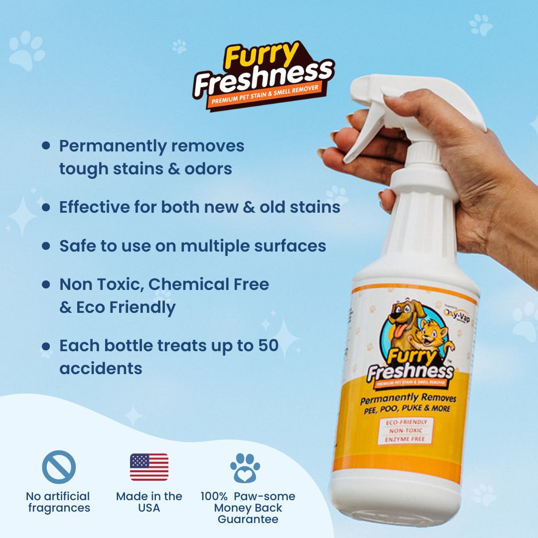 FurryFreshness Pet Stain & Odor Remover - FurryFreshness Premium Stain ...