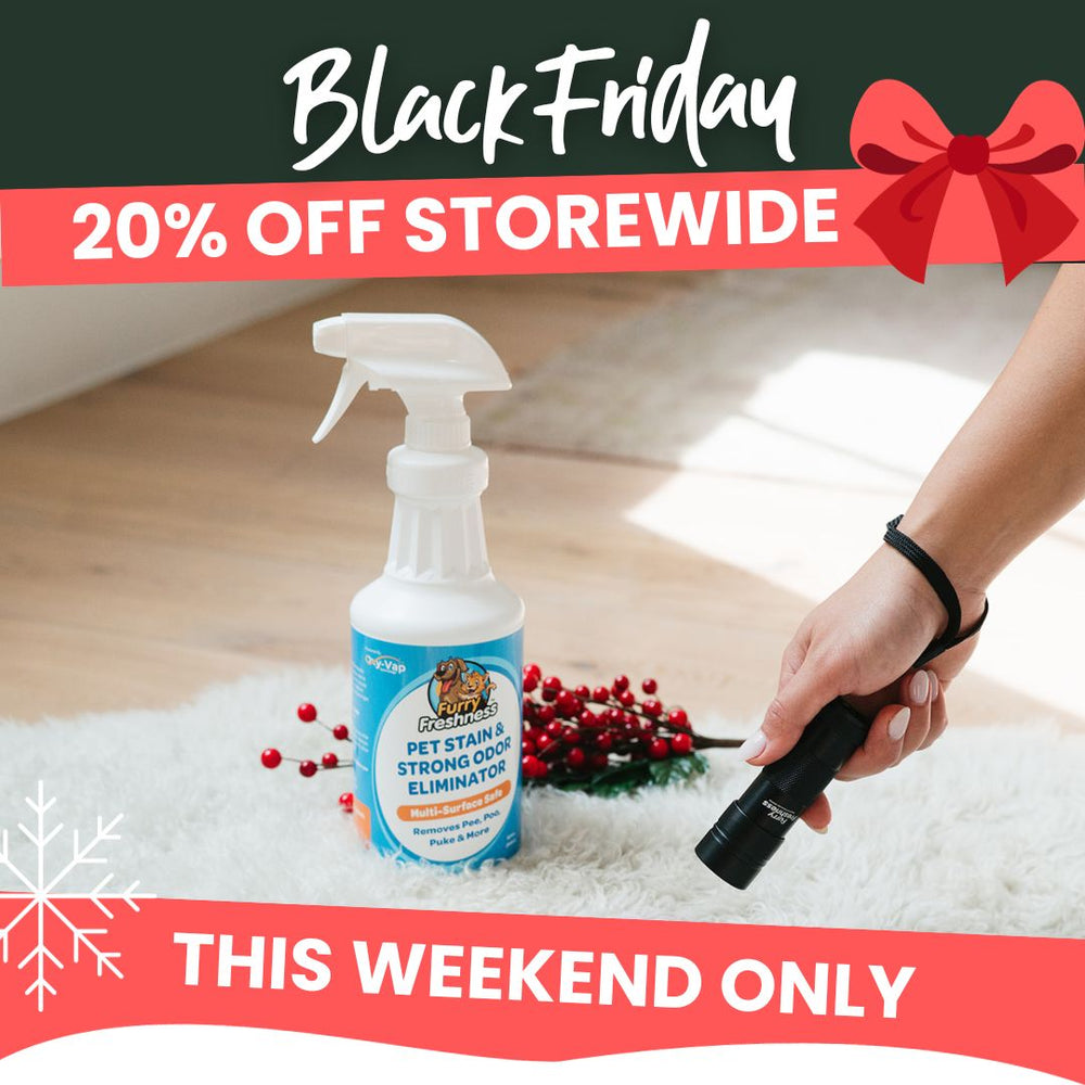 FurryFreshness Premium Stain and Smell Remover for Dogs and Cats!