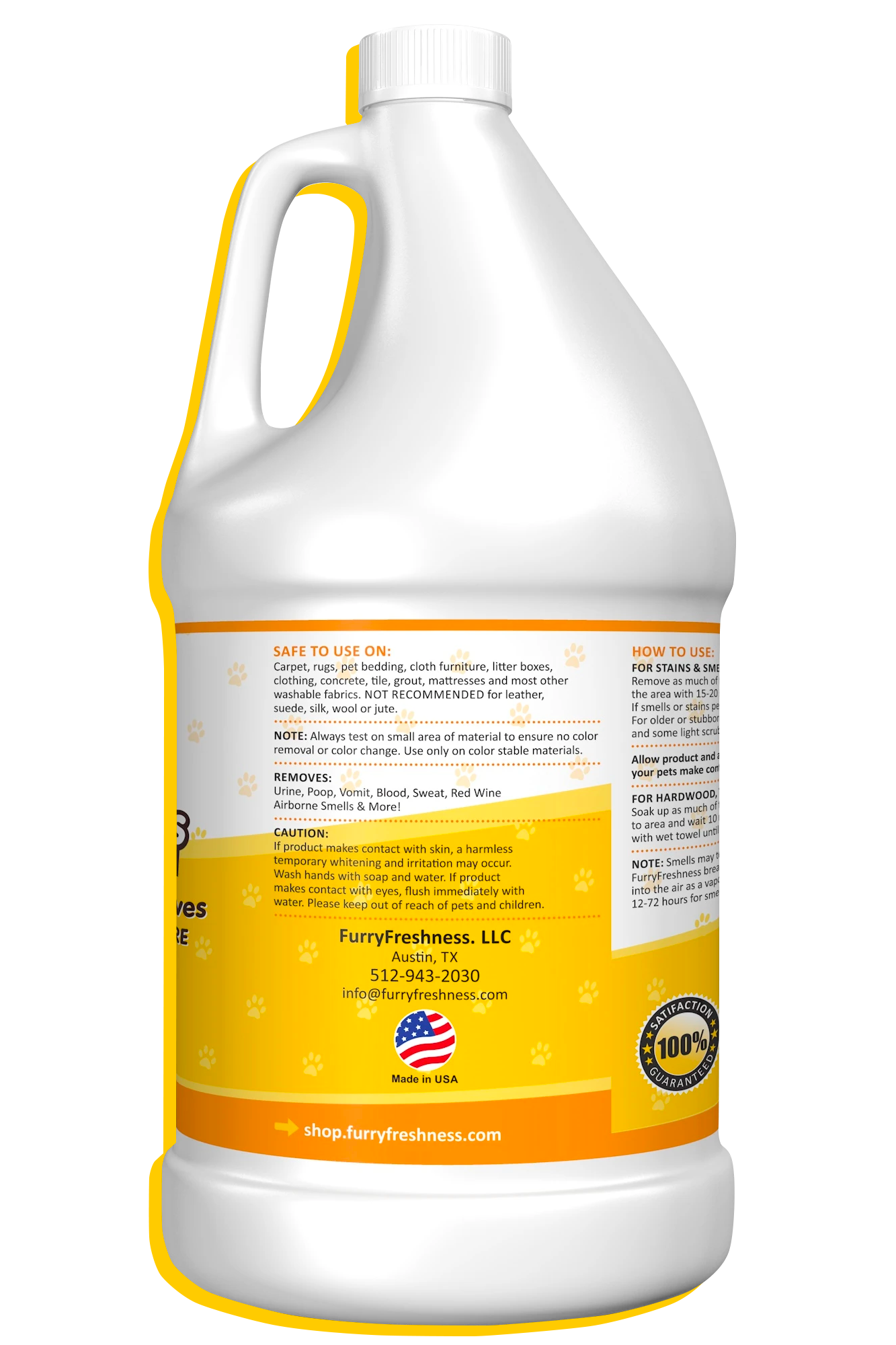 FurryFreshness - Gallon - FurryFreshness Premium Stain and Smell Remover